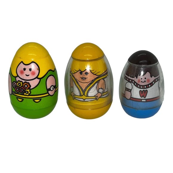 Hasbro | Toys | Vintage Hasbro 3 Weebles Seesaw Motorcycle Table Chairs ...